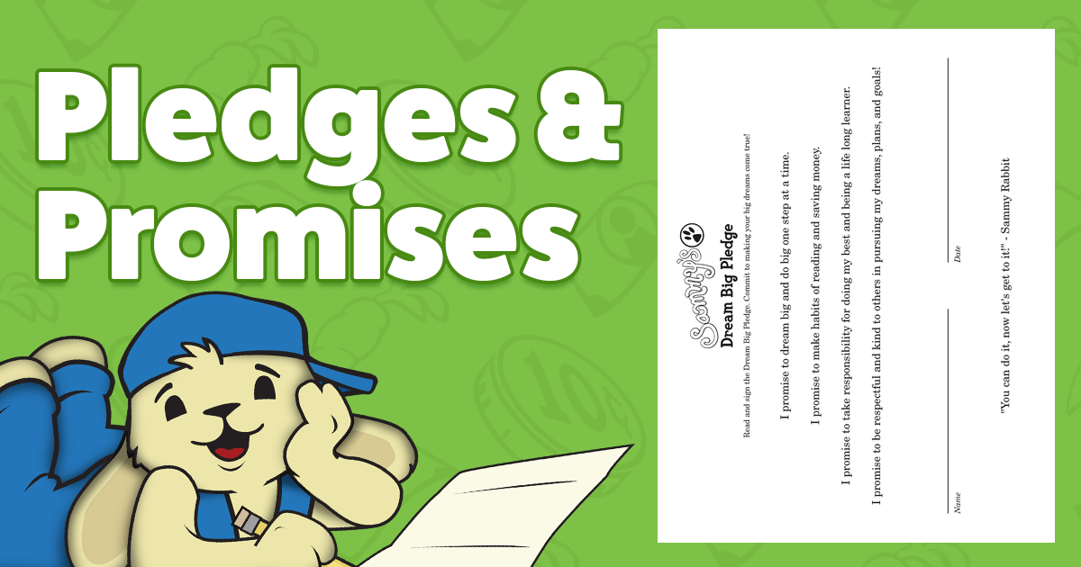 Dream Big Pledge - Sammy Rabbit